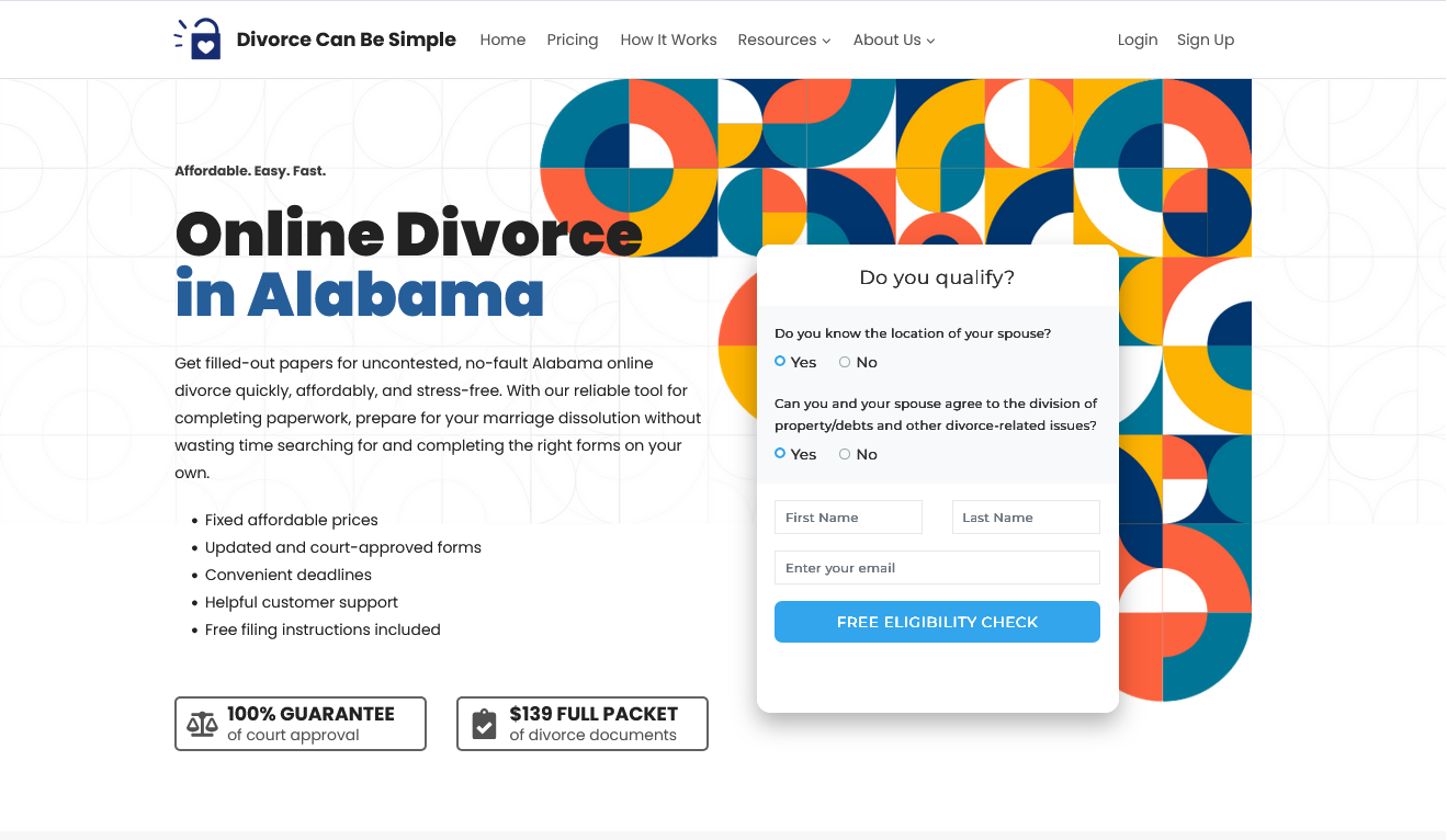 Alabama Online Divorce: Simple and Affordable | DivorceCanBeSimple
