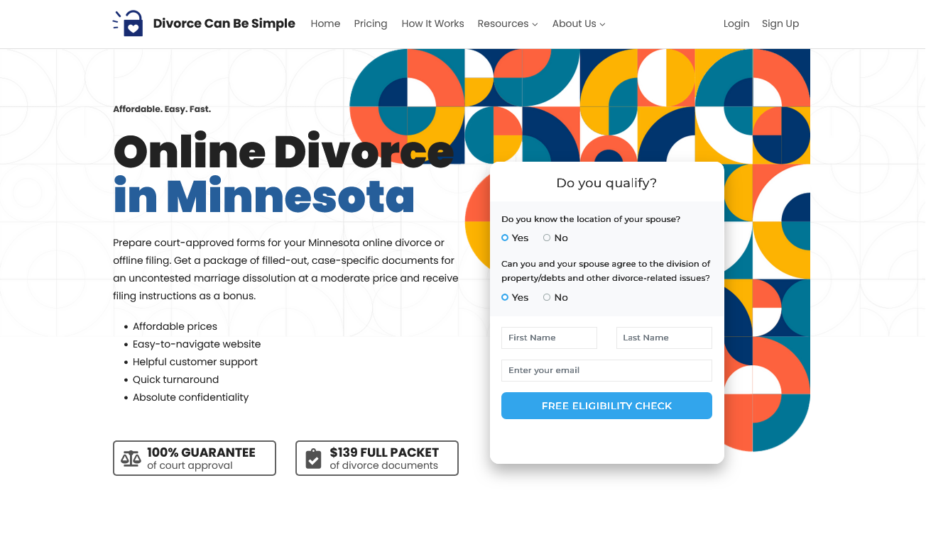 Minnesota Online Divorce: Fast & Simple | DivorceCanBeSimple