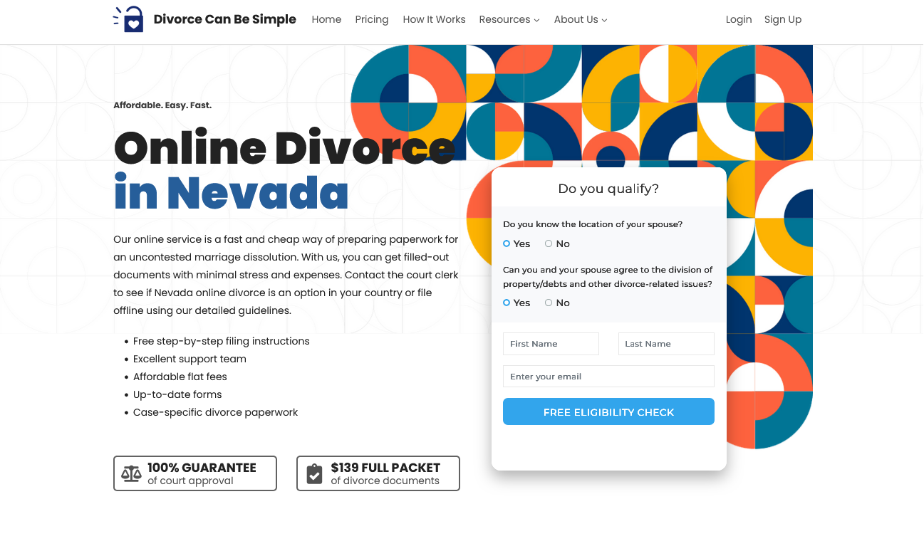 Nevada Online Divorce: Quick & Simple | DivorceCanBeSimple